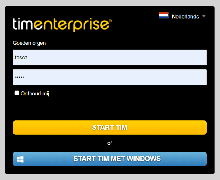 Hoe wijzig ik de taalinstellingen van TimEnterprise? - Aenova